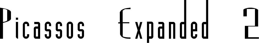 Picassos Expanded 2 font | Fonts2u.com