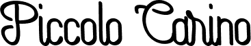 Piccolo Carino font