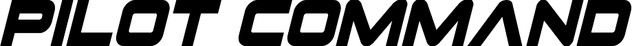 Pilot Command Gradient 2 font