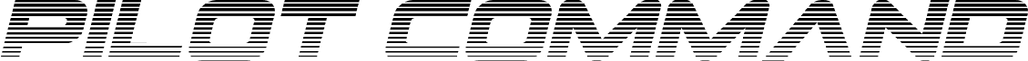 Pilot Command Gradient 2 font