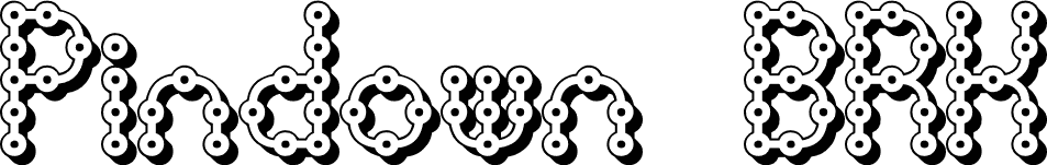 Pindown X BRK font | Fonts2u.com