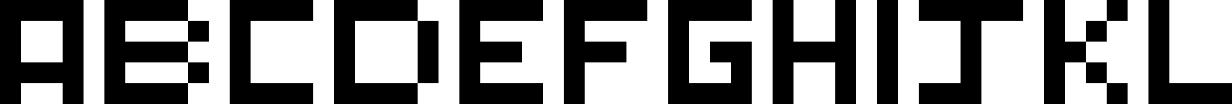 Pixel-Art Regular font