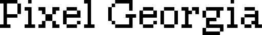 Pixel Georgia Bold font | Fonts2u.com