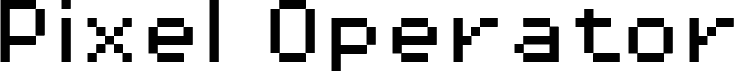 Pixel Operator Bold font