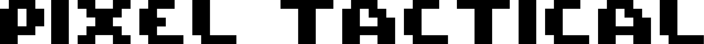 Pixel Tactical font