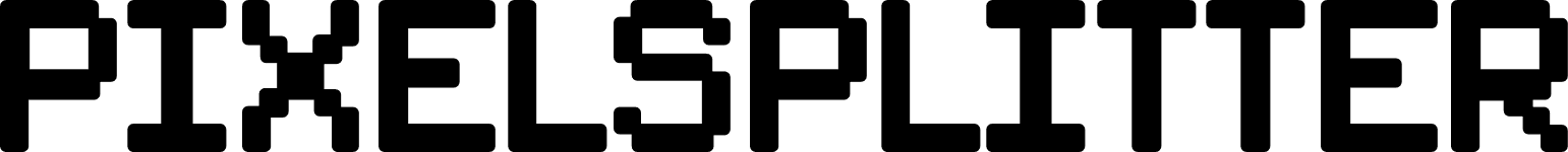 PixelSplitter-Bold font