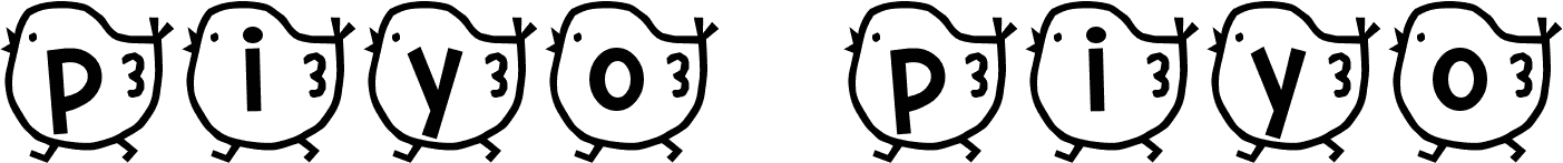 piyo piyo font | Fonts2u.com