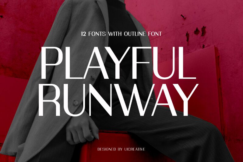 PLAYFUL RUNWAY Regular font | Fonts2u.com