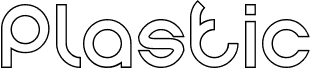 PLASTIC Bold font