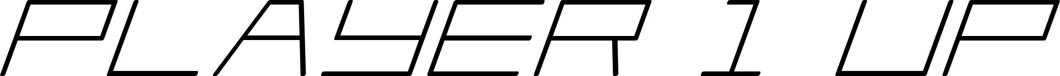 Player 1 Up Bold Italic font | Fonts2u.com
