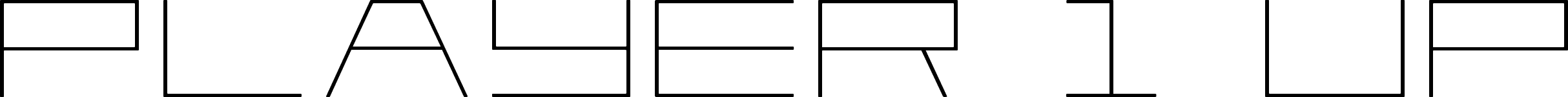 Player 1 Up Expanded font | Fonts2u.com