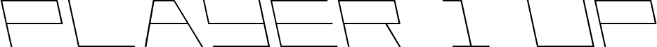 Player 1 Up Condensed Italic font | Fonts2u.com