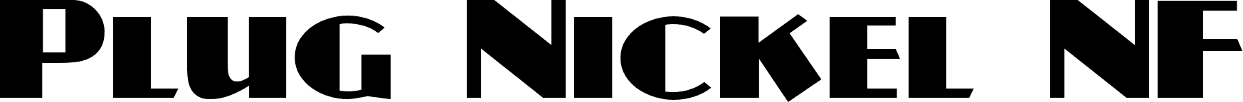 Plug Nickel NF font | Fonts2u.com