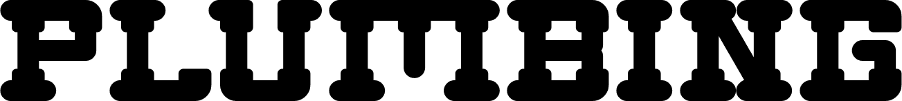 PLUMBING Bold font