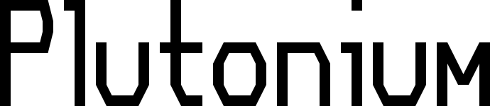 Plutonium NBP font | Fonts2u.com