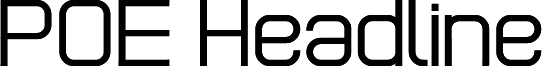 POE Headline font