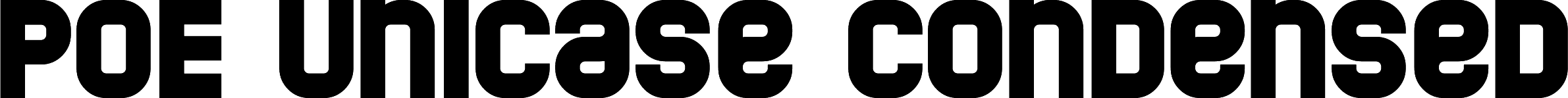 POE Unicase Condensed font | Fonts2u.com