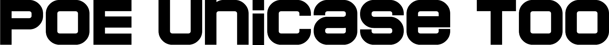 POE Unicase Too font | Fonts2u.com