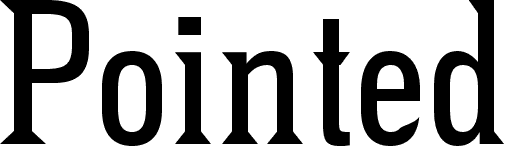 Pointed font