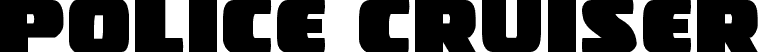 Police Cruiser Outline Regular font | Fonts2u.com
