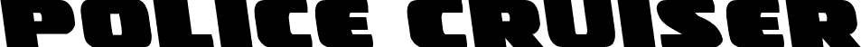 Police Cruiser Condensed font | Fonts2u.com