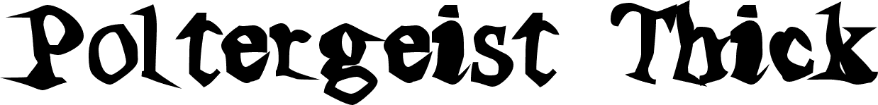 Poltergeist Thick font | Fonts2u.com