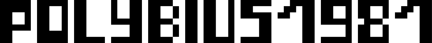 Polybius1981 font | Fonts2u.com