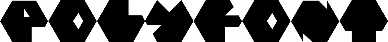 PolyFont Black font | Fonts2u.com