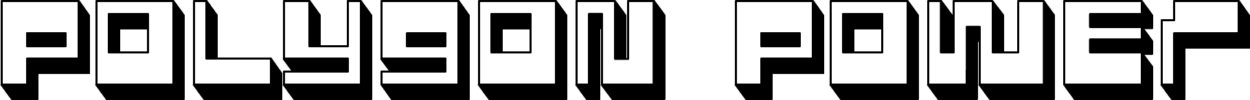Polygon Power font | Fonts2u.com