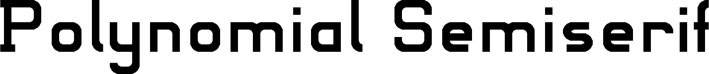 Polynomial Semiserif Regular fuente | Fonts2u.com