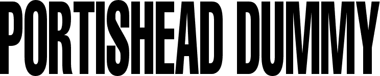 Portishead Dummy font | Fonts2u.com