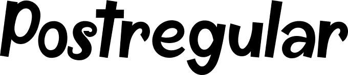 Postregular Regular font | Fonts2u.com