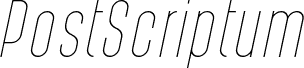 PostScriptum Regular font