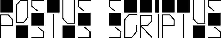 Postus Scriptus font