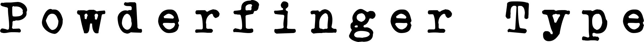 Powderfinger Type font | Fonts2u.com