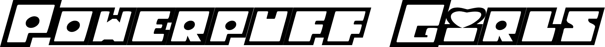 Powerpuff Girls font