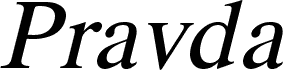 Pravda font