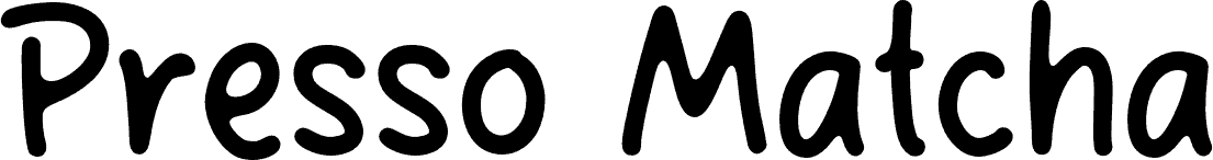 Presso Matcha font | Fonts2u.com