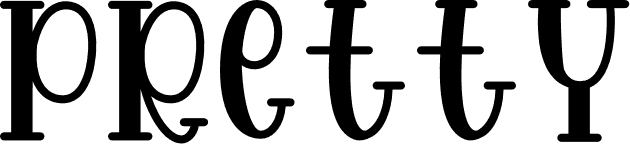 Pretty font