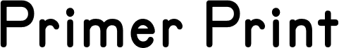 PrimerPrint-Regular font
