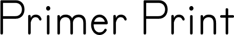 PrimerPrint-Bold font