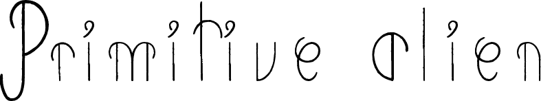 Primitive Alien font | Fonts2u.com