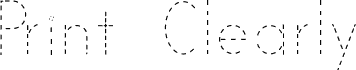 Print Clearly font | Fonts2u.com