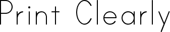 Print Clearly Dashed font | Fonts2u.com