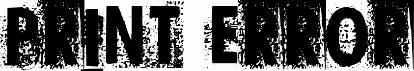 Print Error font | Fonts2u.com