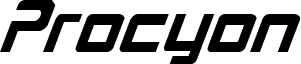 Procyon Super Italic font