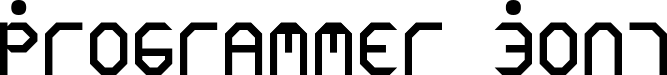 Programmer Font by Kyle font | Fonts2u.com