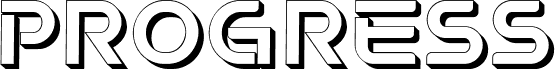 Progress 3D Regular font | Fonts2u.com