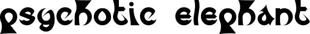Psychotic Elephant Headline font | Fonts2u.com