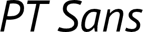 PT Sans Bold 字体